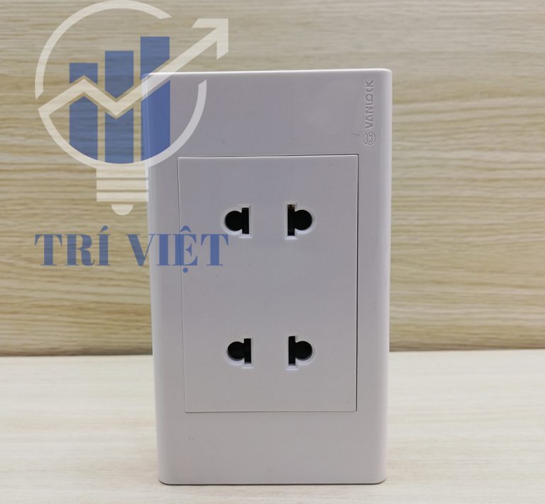 Ổ Cắm Đôi 2 Chấu Sino Vanlock - S18U2 - VẬT TƯ ĐIỆN NƯỚC TRÍ VIỆT